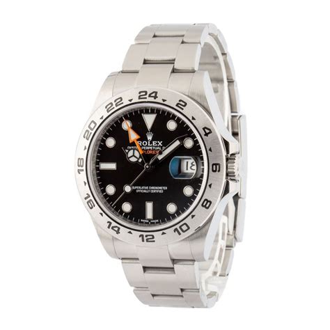 Rolex Explorer Ii 216570 Black Dial Stainless Steel 42mm Rex Watches Nyc