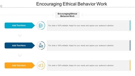 Encouraging Ethical Behavior Work In Powerpoint And Google Slides Cpb