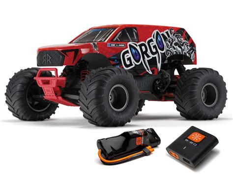 Arrma 110 Gorgon 2wd Mt Rtr Smart W84v Battusb Charger Red Malcs