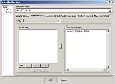 Lazy Foo Productions Setting Up Sdl 2 On Code Blocks 12 11