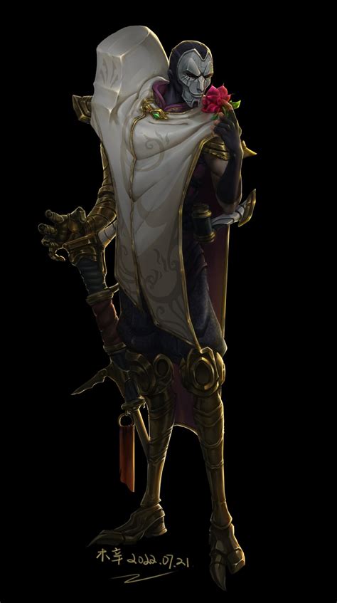 Jhin League Of Legends Drawn By Mu Xin Danbooru