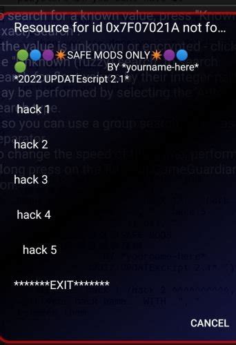 Templates Gameguardian