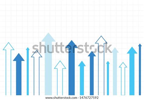 Different Size Arrows Going On White Vector De Stock Libre De Regalías 1476727592 Shutterstock