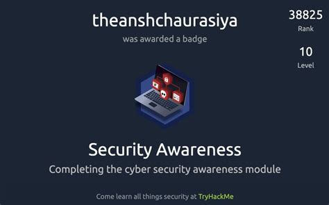 ansh raj on linkedin cybersecurity continuouslearning tryhackme