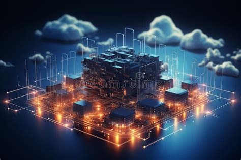 Cloud Computing Infrastructure Technology Data System Storage Service Concept Background