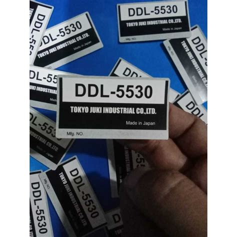 Jual Sticker Type Mesin Jahit Juki Ddl 5530 Stiker Print Bukan Emblem Seng Shopee Indonesia