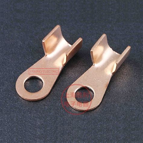 Pcs A Copper Battery Cable Connector Terminal Crimping Mm Wire Ot A Naked Connector