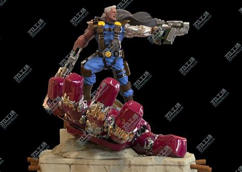 电索 Cable 漫威英雄 [文件]3d打印模型数据stl人物手办 3d打印模型下载 3d工场 3dworks Cn