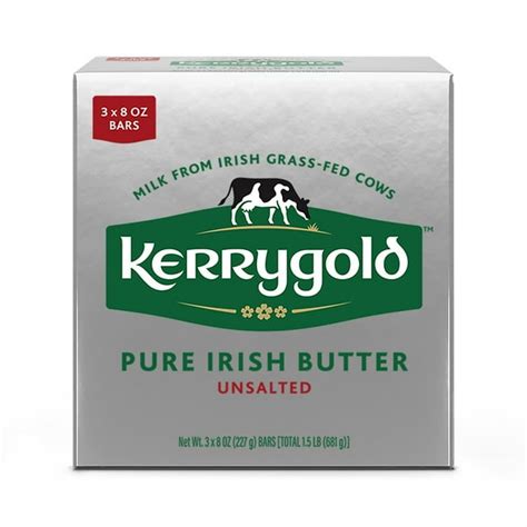 Kerrygold Unsalted Pure Irish Butter Blocks 8 Oz 3 Pk