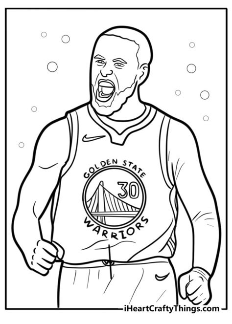 Basketball Coloring Pages Steph Curry