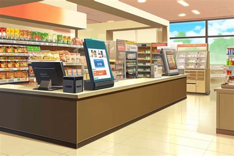 편의점배경일러스트