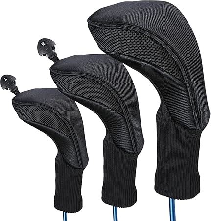 Trendbox Golfschlägerhaube 3 Teiliges Set Golfschlägerhauben Aus Holz