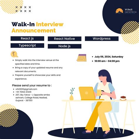 Vihil Infotech Private Limited On Linkedin 🚀 Walk In Interview Announcement 🚀 Vihil Infotech