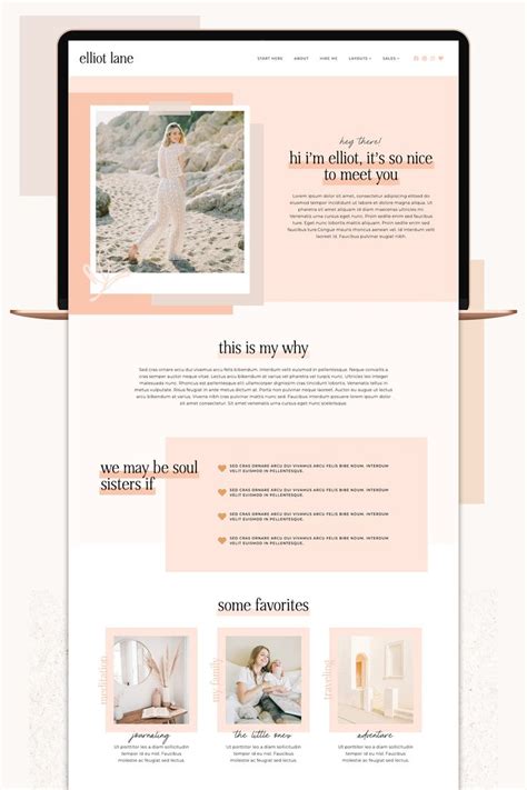 Elliot Wordpress Theme Feminines Wordpress Theme Elementor Pro Theme Geschäft Thema Etsy