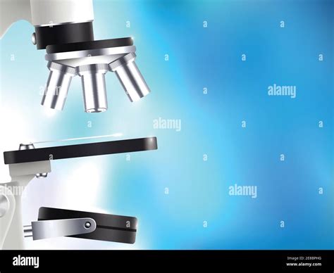Scientific Laboratory Microscope With Multiply Objective Lenses For