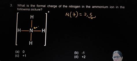 Ammonium Lewis Structure With Formal Charges