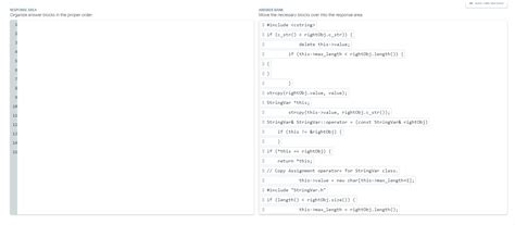 Solved Implement The Copy Assignment Operator For The
