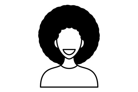 Smile Woman Face Avatar Vector Illustration The Face Of A Happy Girl