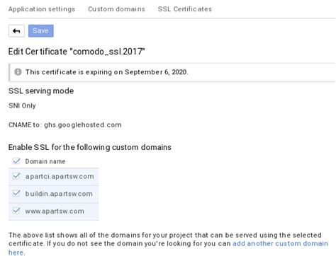 Ssl App Engine Access Services With Custom Domain And Stack