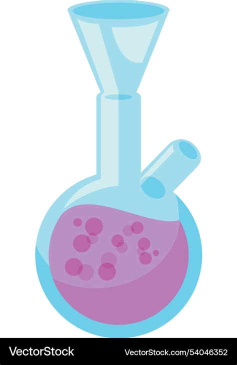 Retort Flask Laboratory Equipment Royalty Free Vector Image