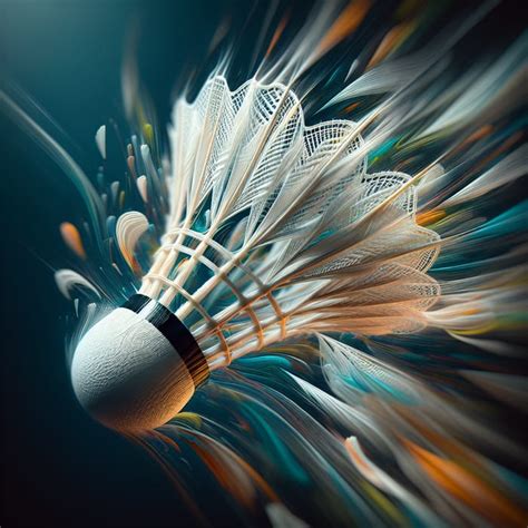Abstract Shuttlecock Art Explore Dynamic Motion In Vivid Colors Ai Art Generator Easy Peasyai