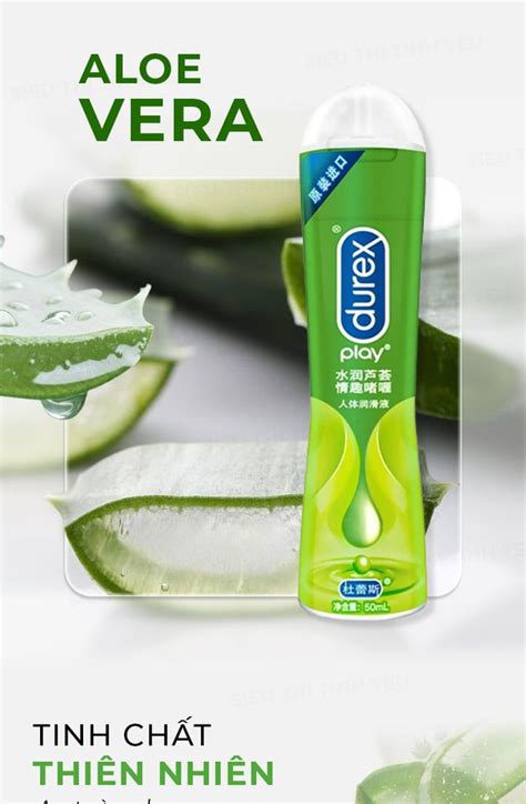 Gel Bôi Trơn Durex Play Aloe Vera Hương Nha đam Chai 50ml