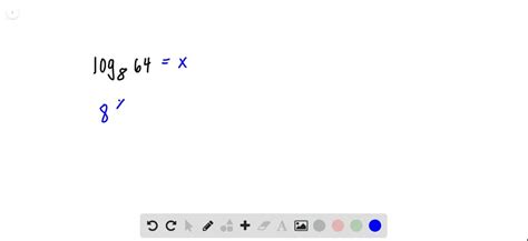 SOLVED Evaluate Each Logarithm Without Using A Calculator Log