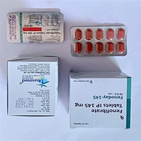 Fenofibrate Tablets Ip 145 Mg At ₹ 150 Strip In Gadchiroli Id 2856412555912