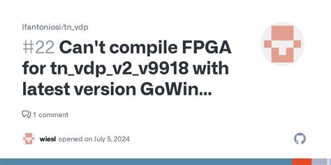 Cant Compile Fpga For Tn Vdp V2 V9918 With Latest Version Gowin V1 9 9 03 Education 64 Bit