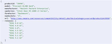 Vmware Hcl In Json Format