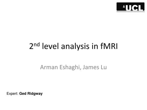 Ppt 2 Nd Level Analysis In Fmri Powerpoint Presentation Free