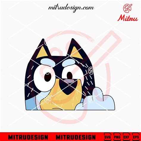 Bandit Heeler Middle Finger Svg Funny Bluey Dad Svg Png Dxf Eps For Stickers Dinosvg