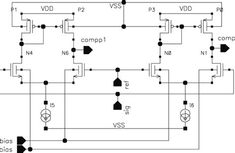 The Simplified Schematic Of The First Stage Of The Comparator