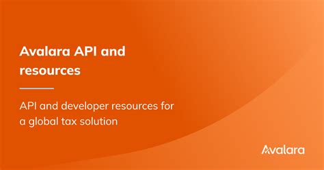 Api Developer Platform Infrastructure Cloud Tax Compliance Avalara