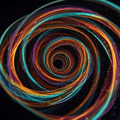 Twisting Luminous Ribbons Creating A ThreeDimensional Vortex With
