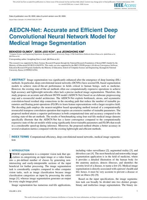 Pdf Aedcn Net Accurate And Efficient Deep Convolutional Neural Network Model For Medical