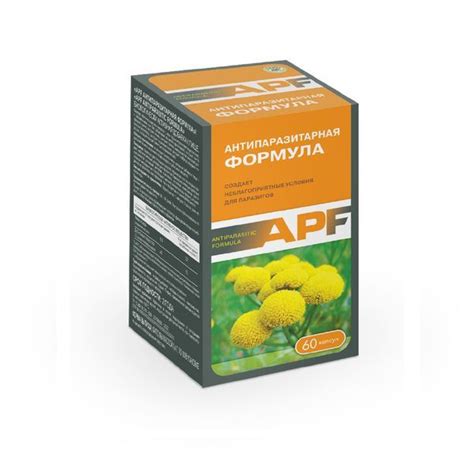 APF Антипаразитарная формула капс. 0.4г №60 (БАД) - купить с доставкой ...