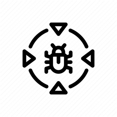 Bug Malware Detection Virus Target Icon Download On Iconfinder
