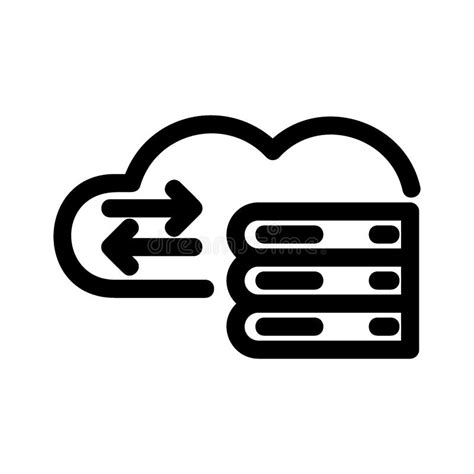 Cloud Data Icon Or Logo Isolated Sign Symbol Vector Illustration Stock Vector Illustration Of
