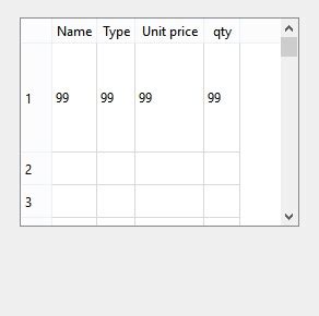 C Model Of The QTableView Dosent View Values As Desired Stack Overflow