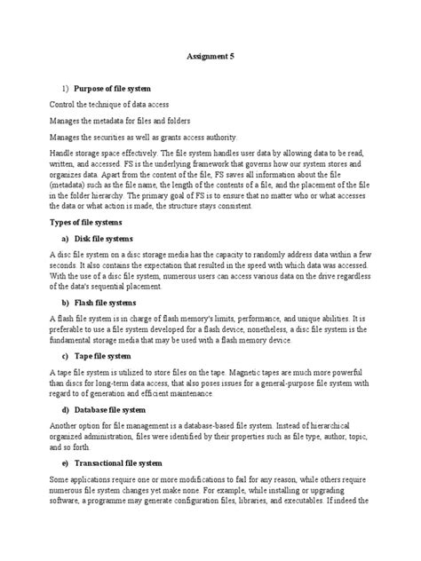 assignment 5 pdf file system computer file