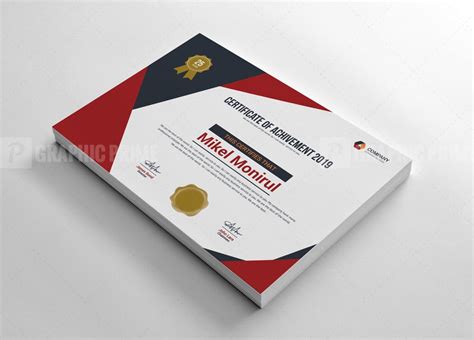 Classy Certificate Graphic Prime Graphic Design Templates