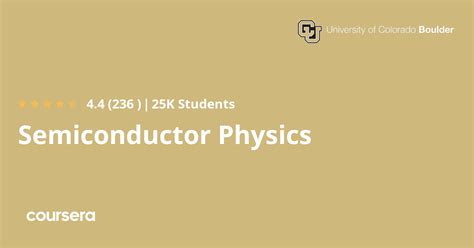 Semiconductor Physics Coursya