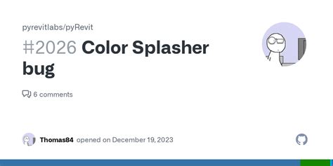Color Splasher Bug · Issue 2026 · Pyrevitlabspyrevit · Github