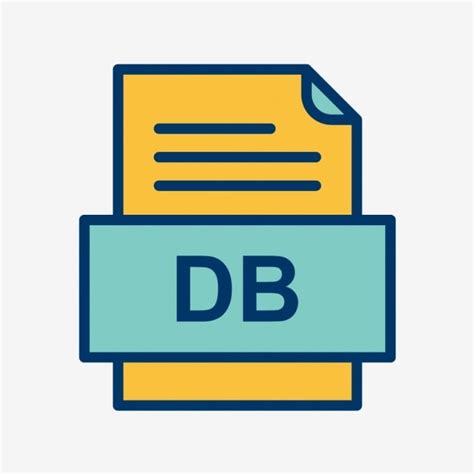 Db 파일 문서 아이콘 Db 문서 파일 Png 일러스트 및 벡터 에 대한 무료 다운로드 Pngtree