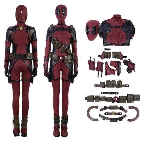 Lady Deadpool Cosplay Costume Female Suit Deluxe Edition Artofit