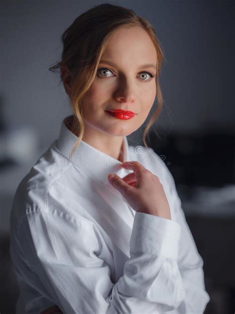 Business Woman Working In Office Stock Image Image Of Expertise