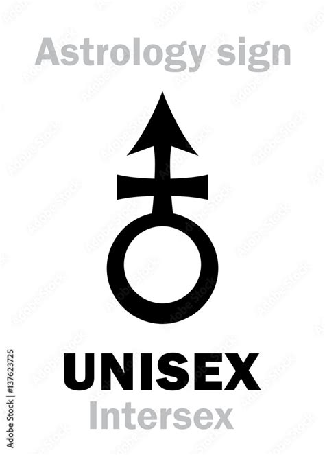 Astrology Alphabet UNISEX Intersex Hieroglyphics Character Sign