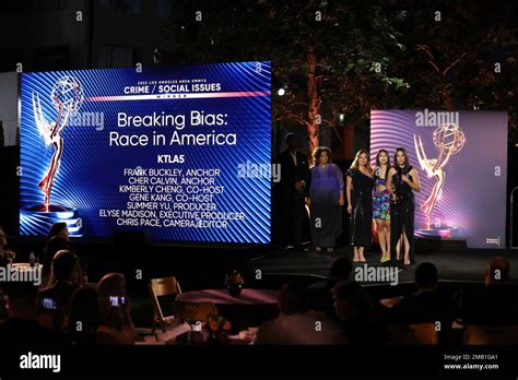 Cher Calvin Accepts The Crime Social Issues Emmy For Ktla5s Breaking