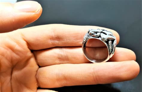 Sterling Silver Erotic Ring Kama Sutra Sexy Ring Sex Love Man Woman Kiss Erotica Sexy Gift